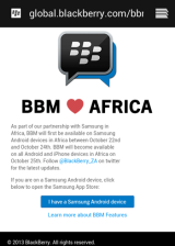 BBM finally arrives, but only to Samsung device owners. Here's a ...