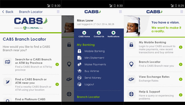 First impressions of the CABS mobile banking app - Techzim