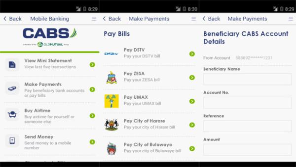 First impressions of the CABS mobile banking app - Techzim