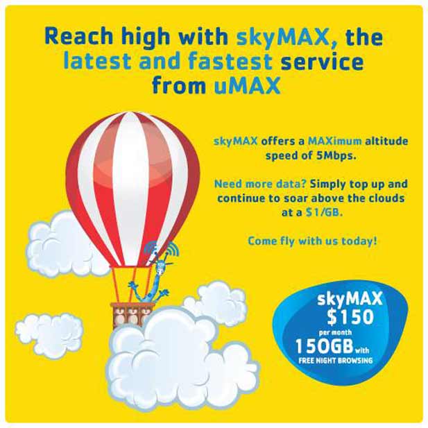uMAX launches skyMAX, a $150/150GB internet package - Techzim