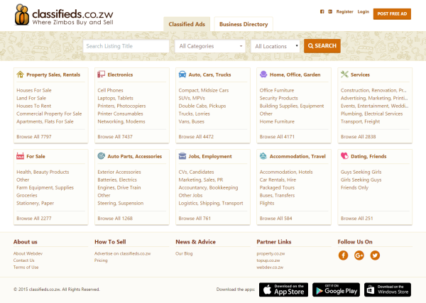 Classifieds.co.zw launches business directory, along with new look ...