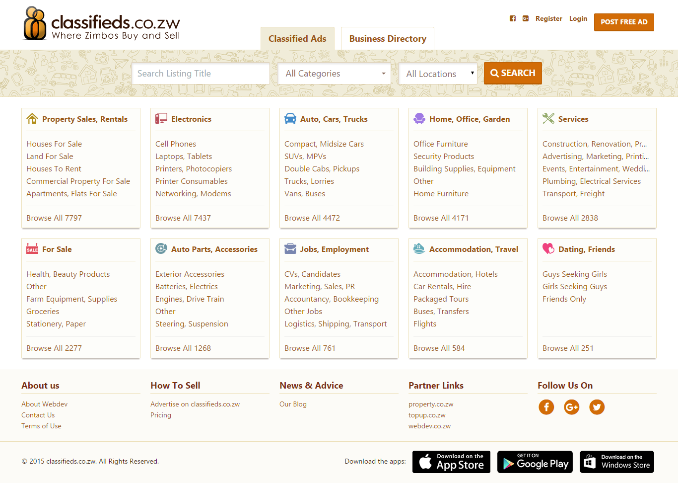 Classifieds.co.zw launches business directory, along with new look ...