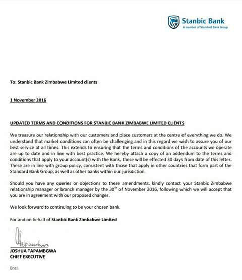 Stanbic Bank amends its client terms & conditions after bond notes ...