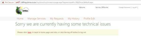 ZIMRA online tax filing system is down, tax clearance moved offline as ...