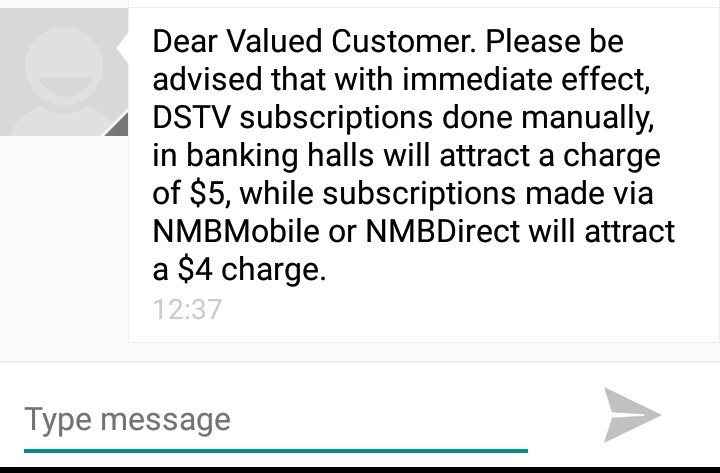 NMB is now charging extra for DStv payments - Techzim