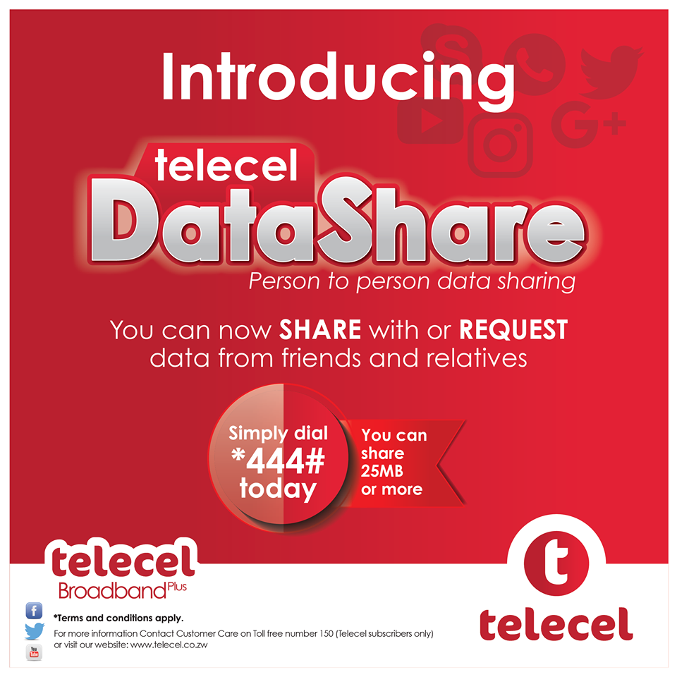 You can now share data with friends and family on Telecel - Techzim