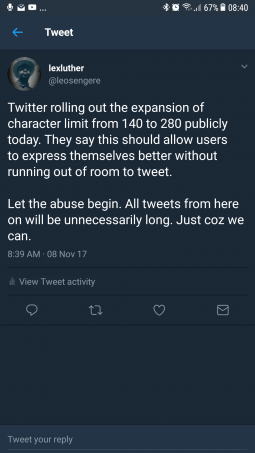 Twitter increases character limit from 140 to 280 for everyone - Techzim