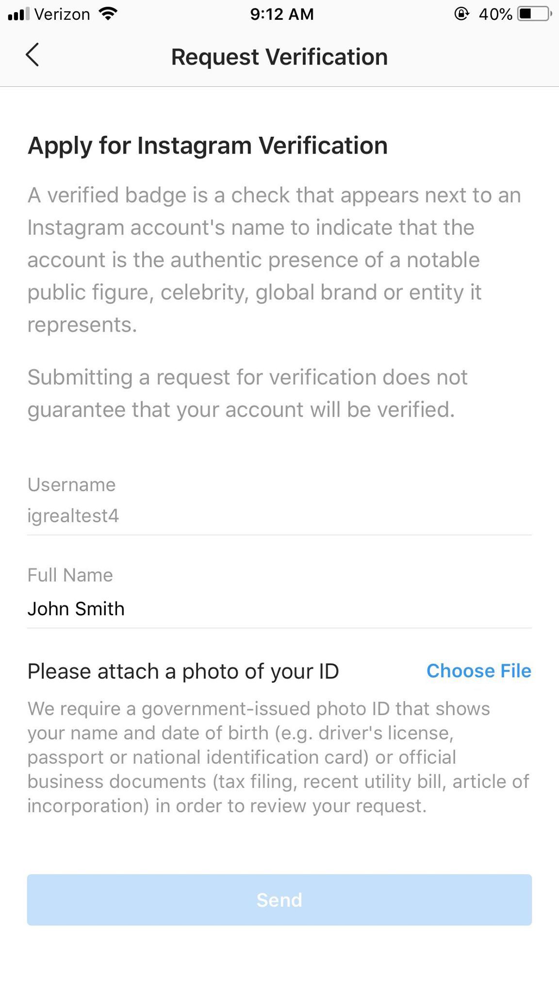 Instagram Now Allowing Users To Apply For A 'Verified Account' - Techzim
