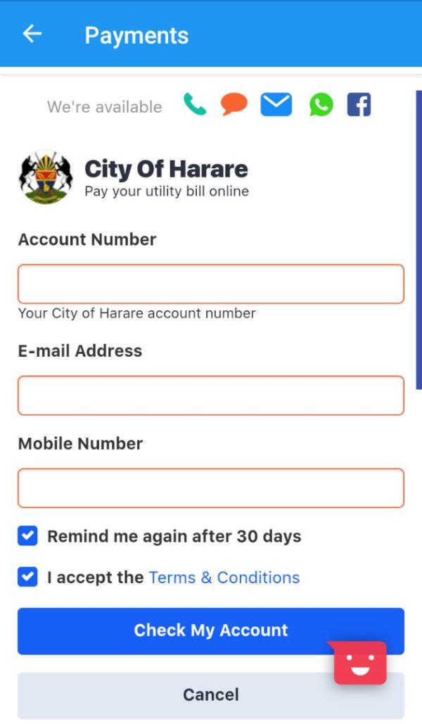 Harare City Council Now Has An App That Allows You To Make Online Bill ...
