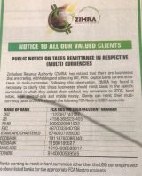 ZIMRA's Recent Public Notice Pours Water On The Government Claim That ...