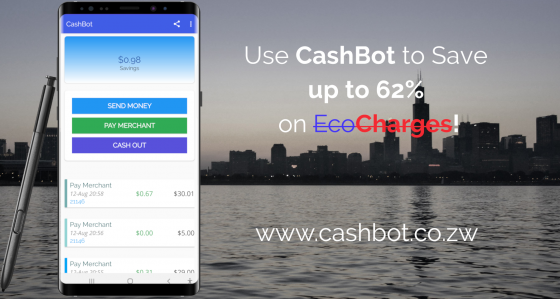 CashBot Promises To Save You As Much As 62% On EcoCash Charges - Techzim