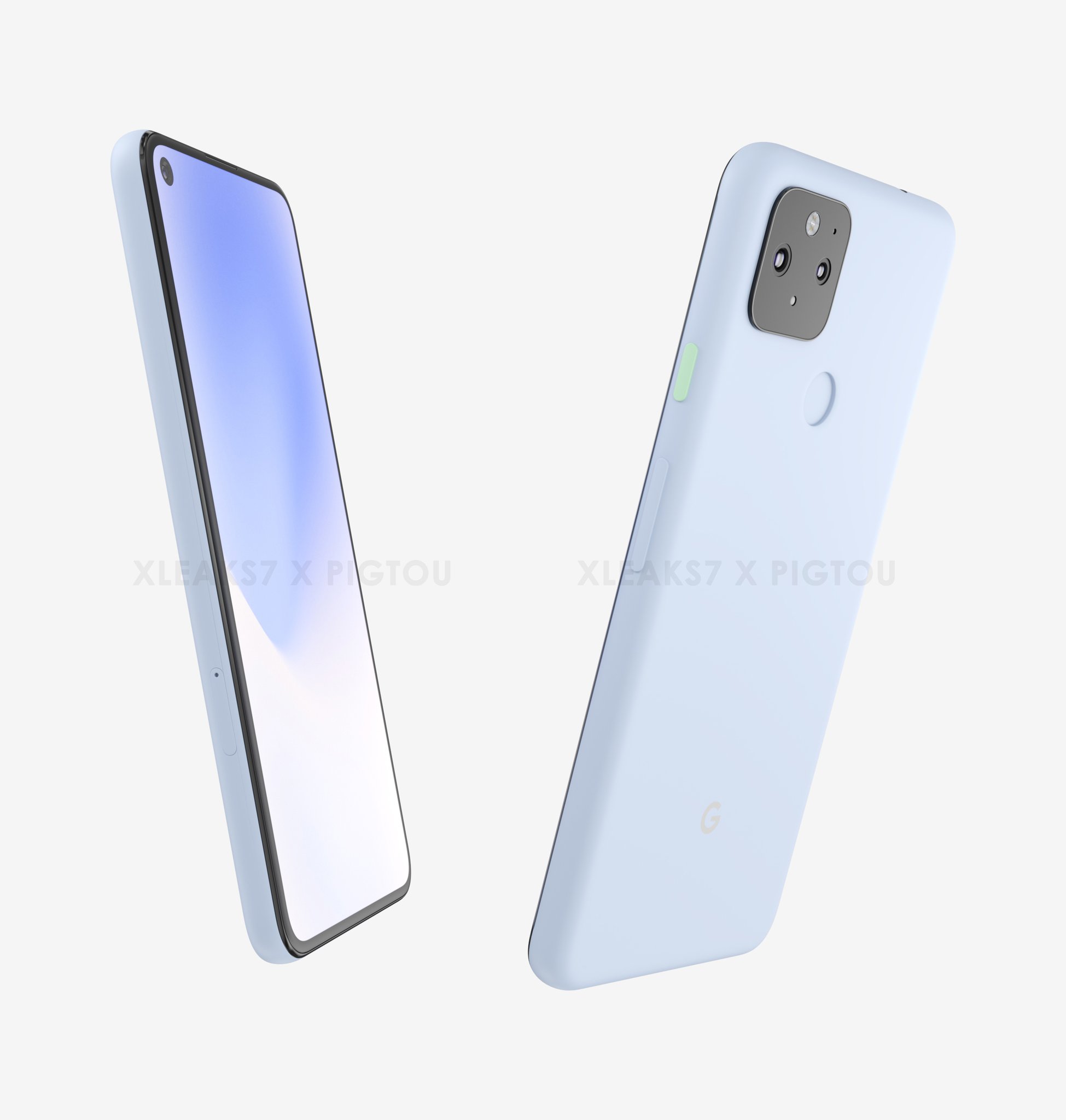 Alleged renders of the Google Pixel 5 and 5 XL leak - Techzim