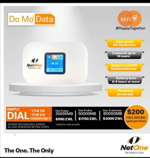 NetOne giving away free airtime when you purchase their MiFi devices ...