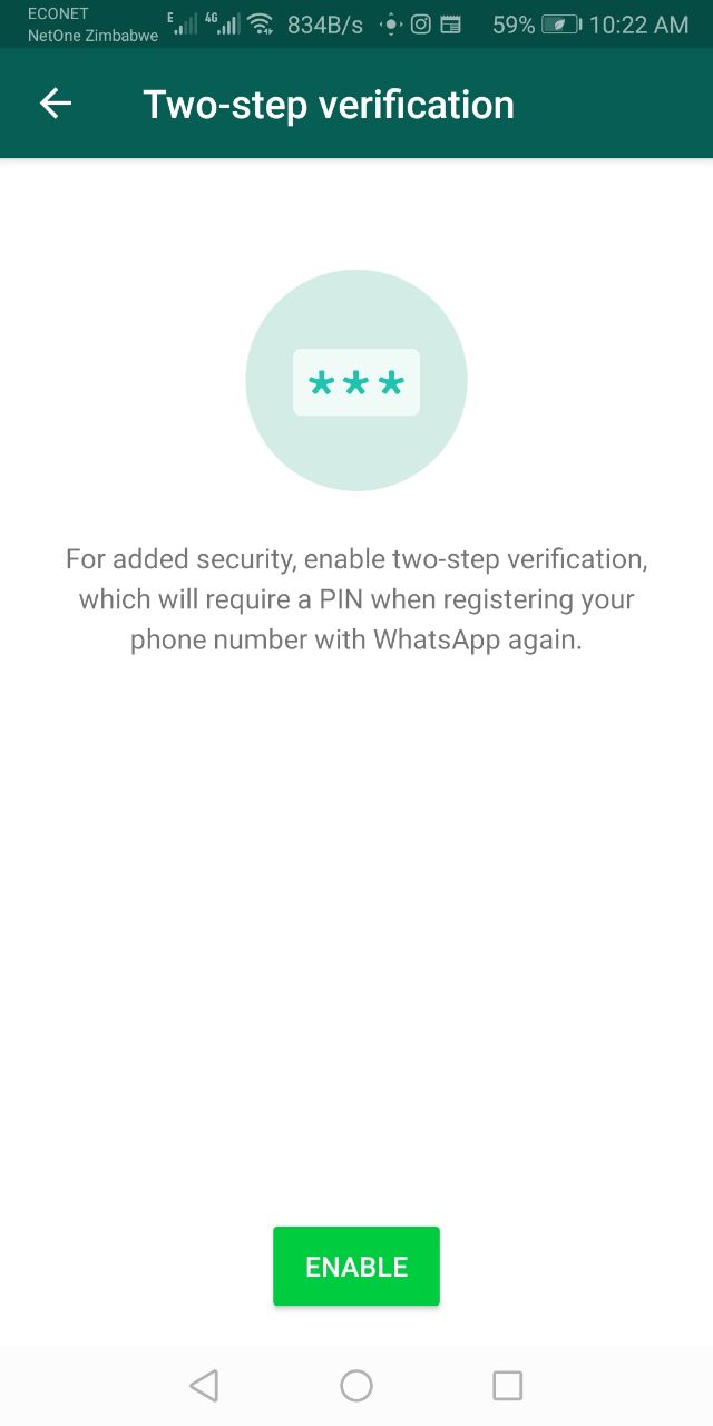 Why and how to use WhatsApp's 2-factor authentication - Techzim