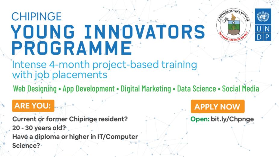 Applications for the UNDP Chipinge Young Innovator's Program are now ...