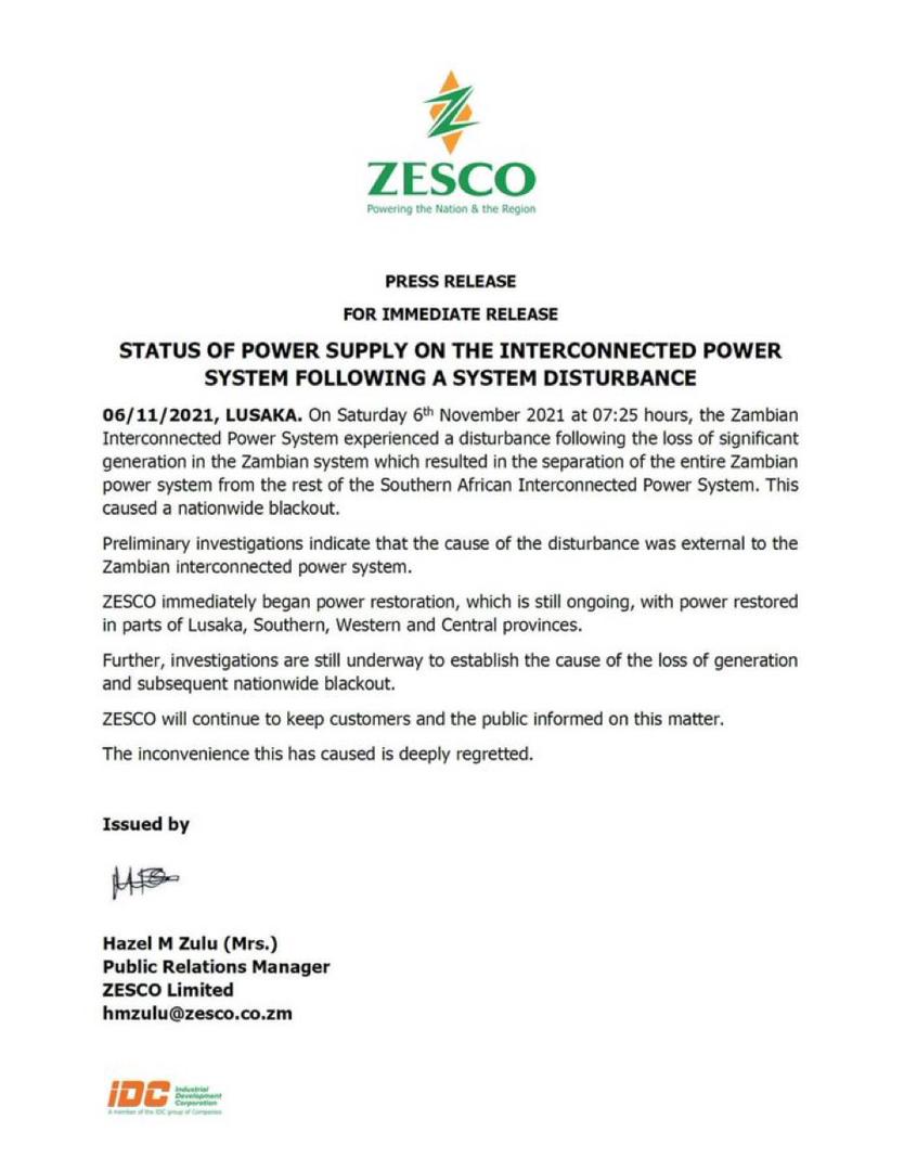 ZESA has a technical fault Hwange but they aren't the only power ...