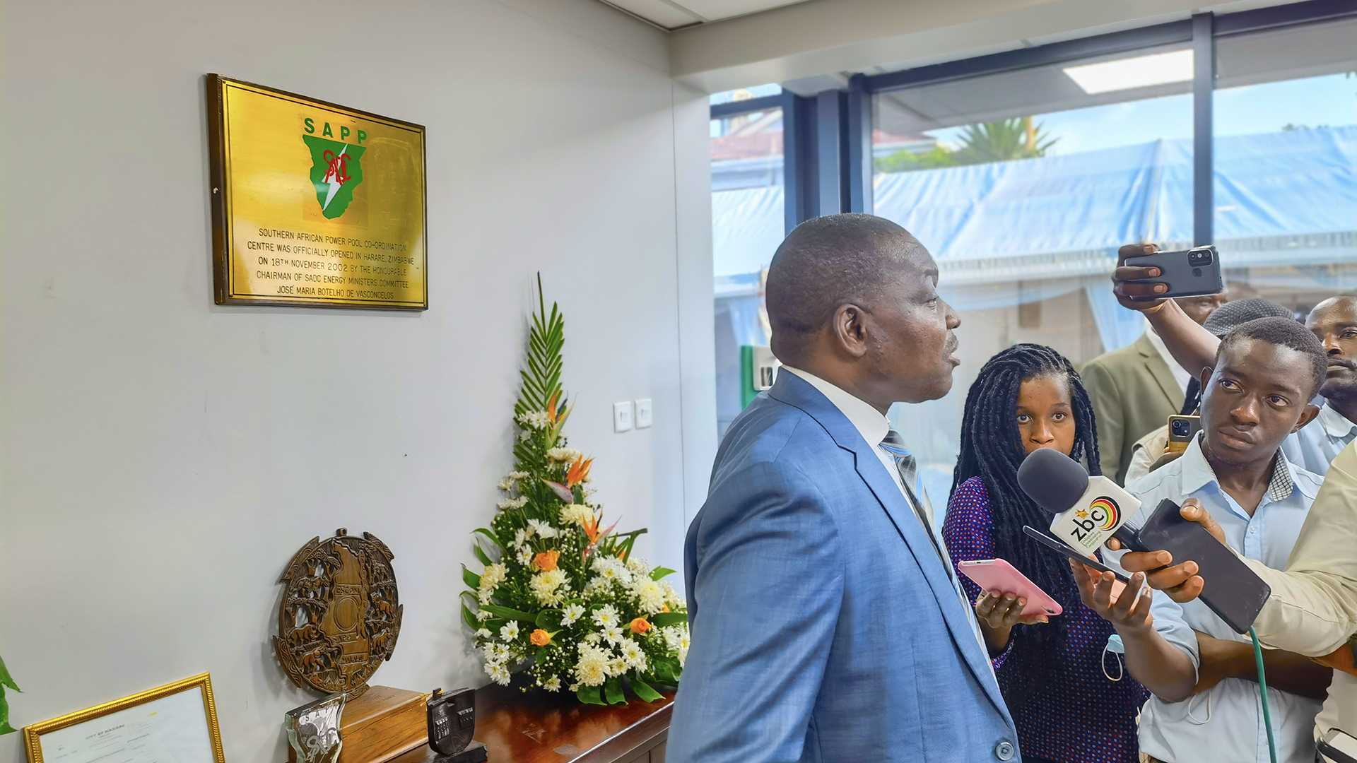 Hon. Soda Zhemu graces US$1m Southern African Power Pool offices in ...