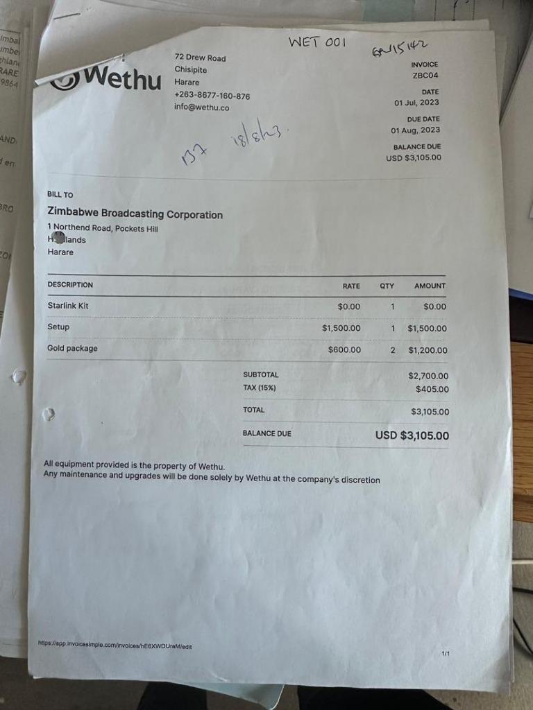 ZBC was indeed using Starlink, which contributed to suspension and ...