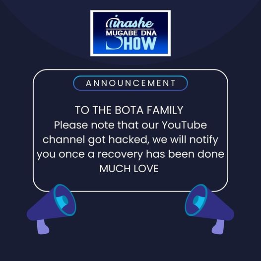 Tinashe Mugabe's Closure DNA Show YouTube Channel Hacked - Techzim