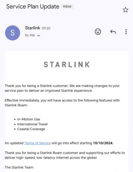 Starlink Adds 160 Km/hr In-Motion Ability to Roam Package - Techzim