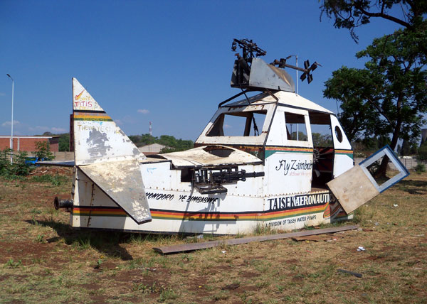 The Remains Of The Homemade Helicopter - Techzim