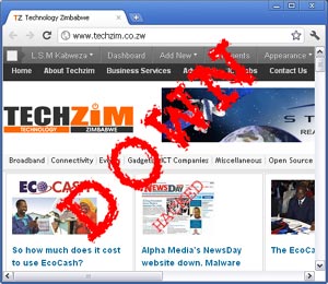 Techzim was down this morning - Techzim