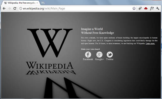 The internet goes on Strike: Wikipedia blacks out - Techzim
