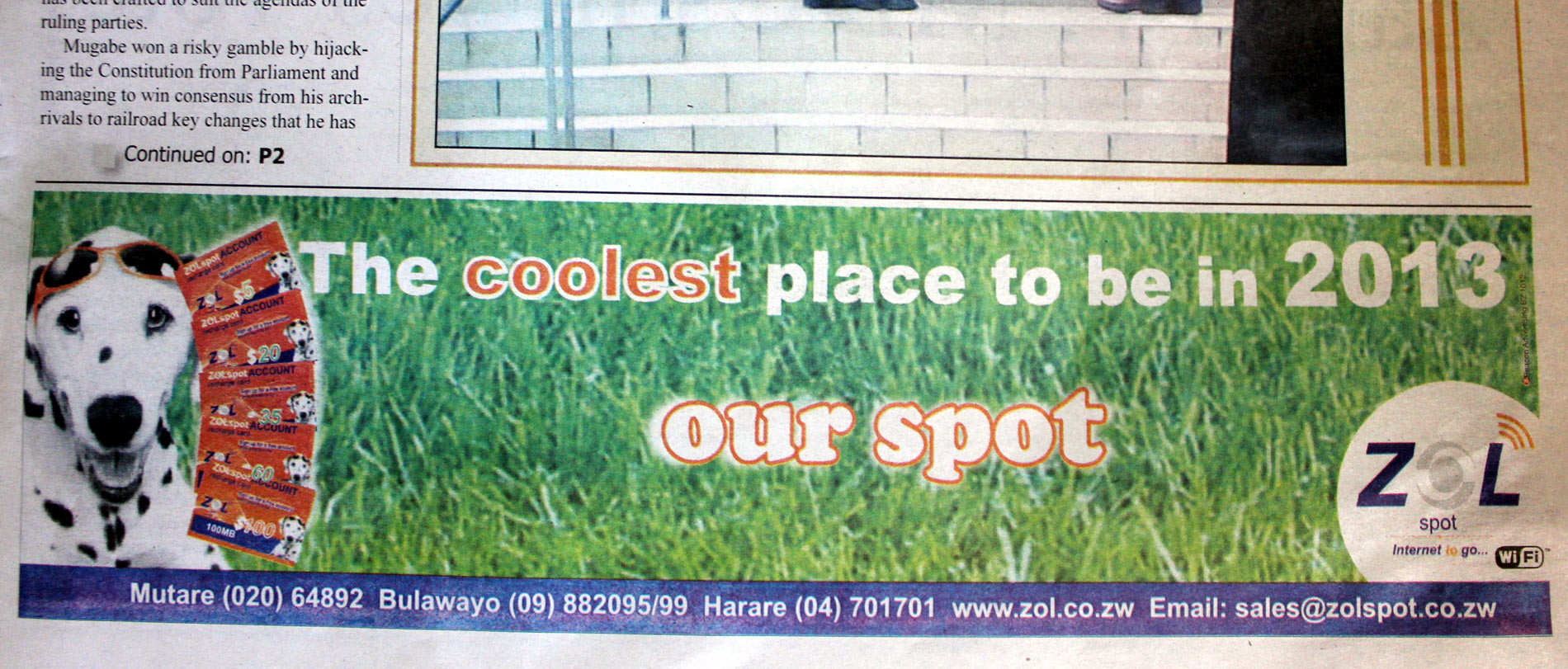 Apps giveaway: What's uncool about this ZOL advert? - Techzim